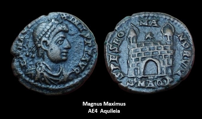 Magnus Maximus AE decargyrus Constantinople mint. - Roman Imperial ...