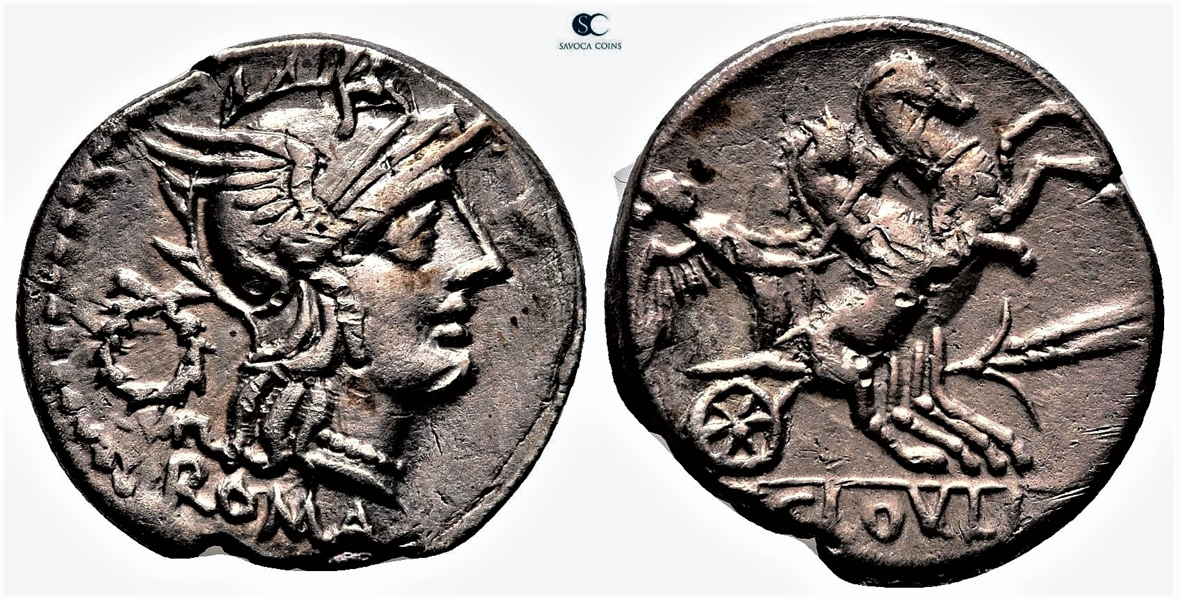 Roman Republic 128 BC-Gnaeus Octavius Consul - Roman Republic Coins ...