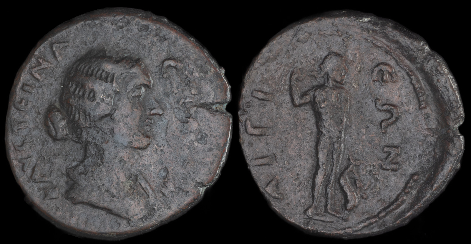 A Faustina, a new city, an image from a temple long gone, a great ...
