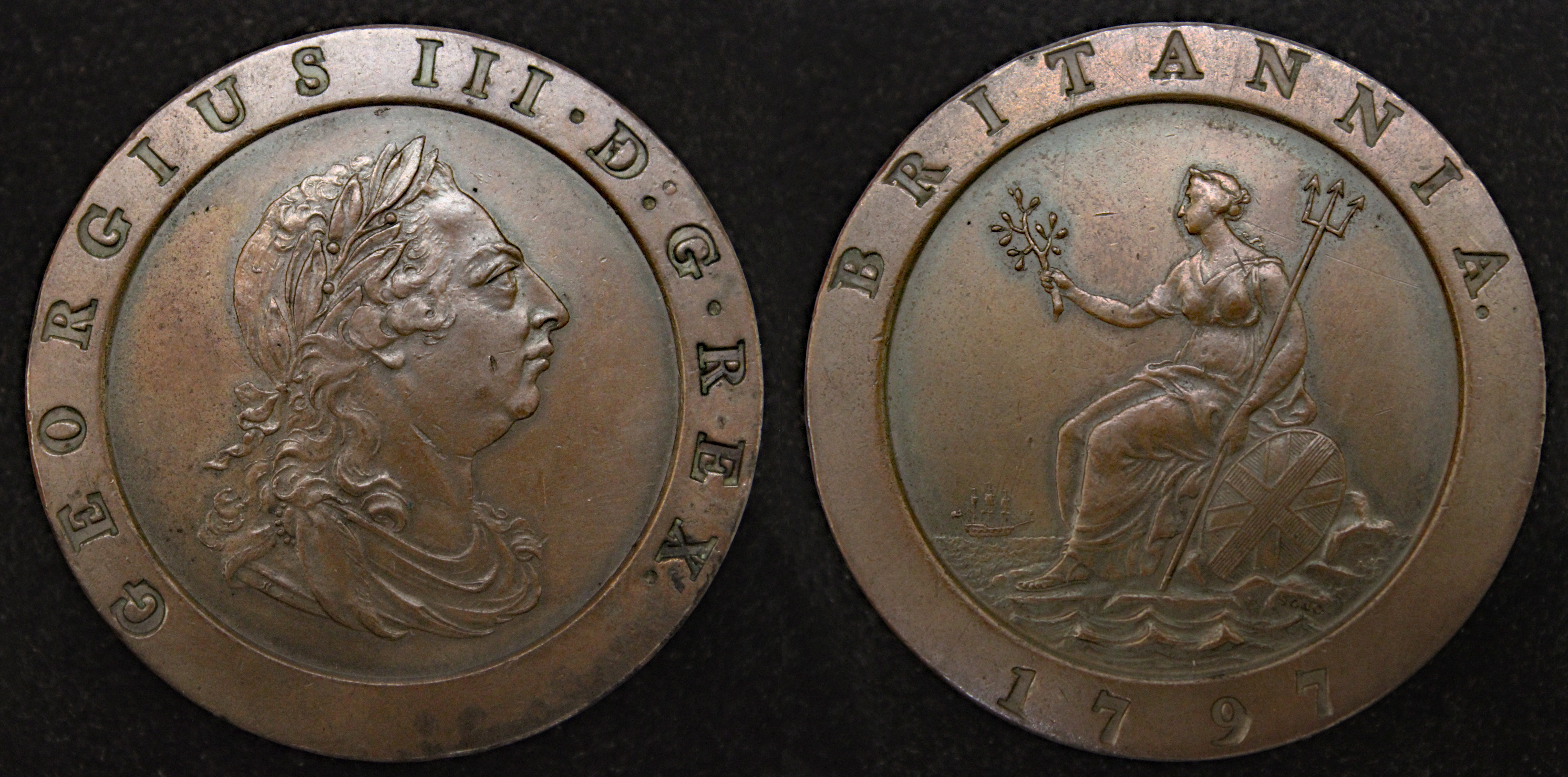 Another coin crossed off the wish list: 1797 "Cartwheel" twopence ...