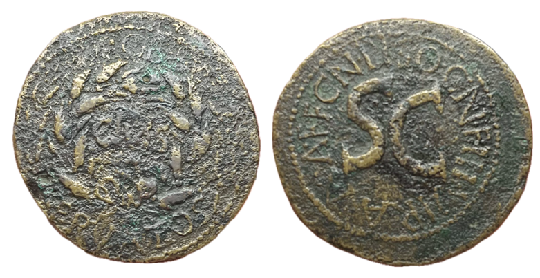 Early bronze coins of Augustus 18 BC to 4 BC - Roman Imperial Coins ...