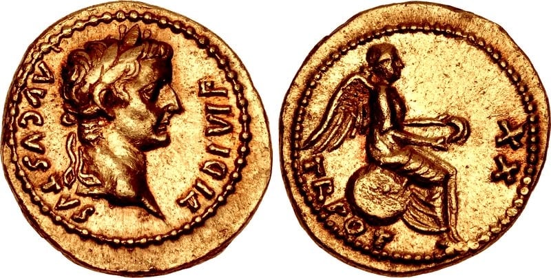 The AV Quinarius of Tiberius Caesar - Roman Imperial Coins - Numis Forums