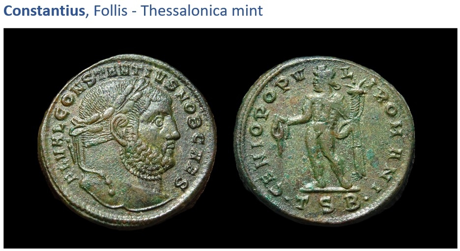 The beard of the emperor Constantius I - Roman Imperial Coins - Numis ...