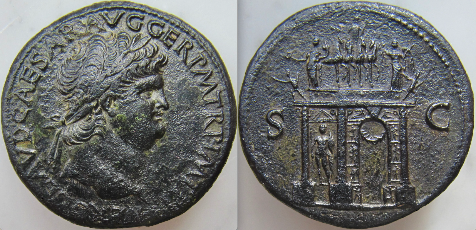 Triumphal Arches as Struck on Roman Imperial Coins - Roman Imperial ...