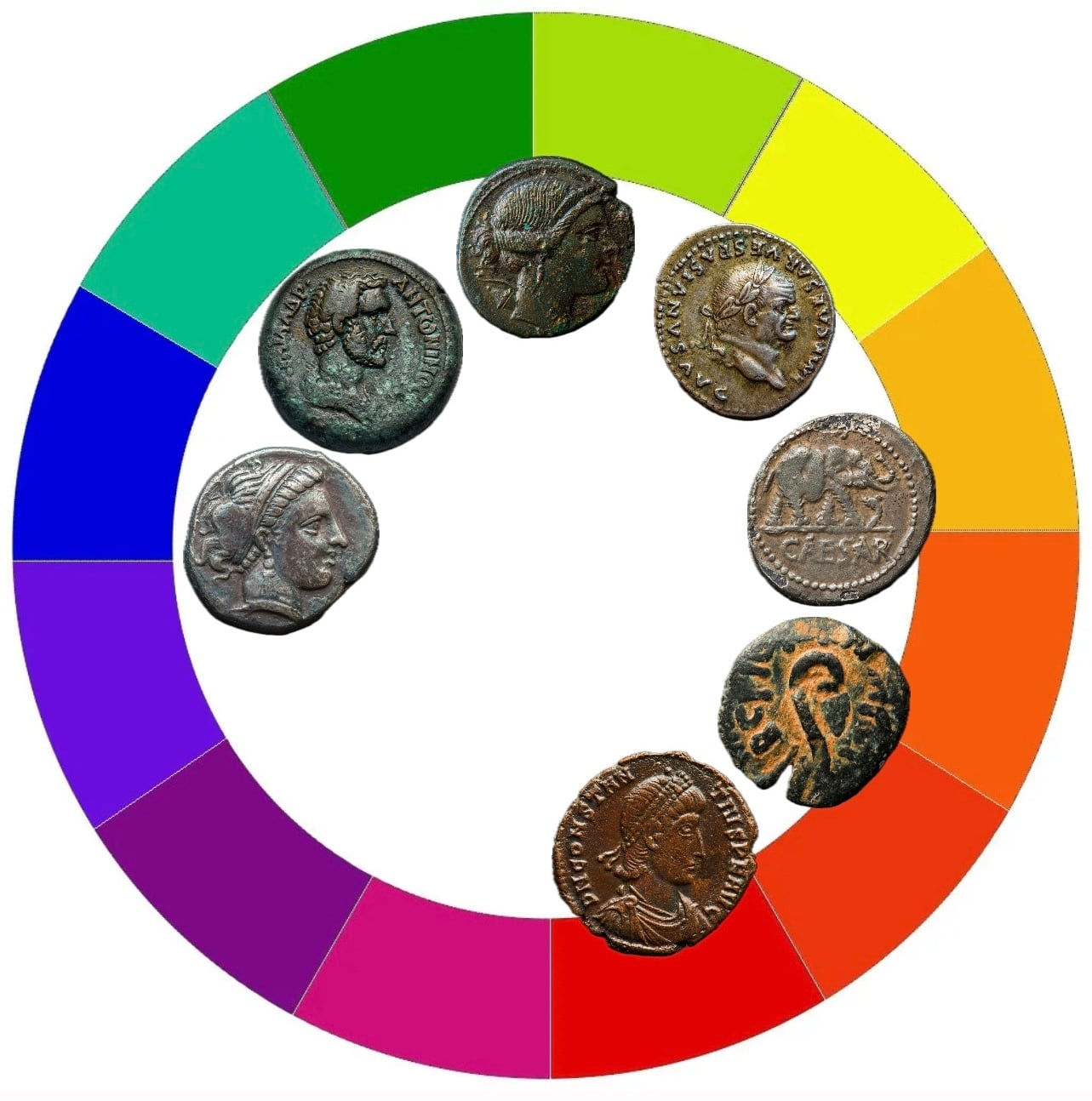 Coins on the color wheel! - General - Numis Forums