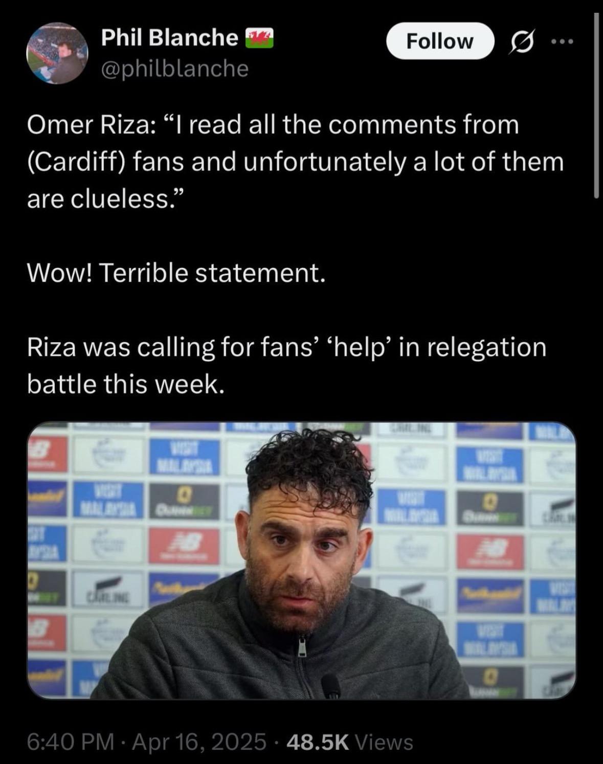 Meanwhile, at Cardiff - Football Chat - OTIB - The Bristol City Forum