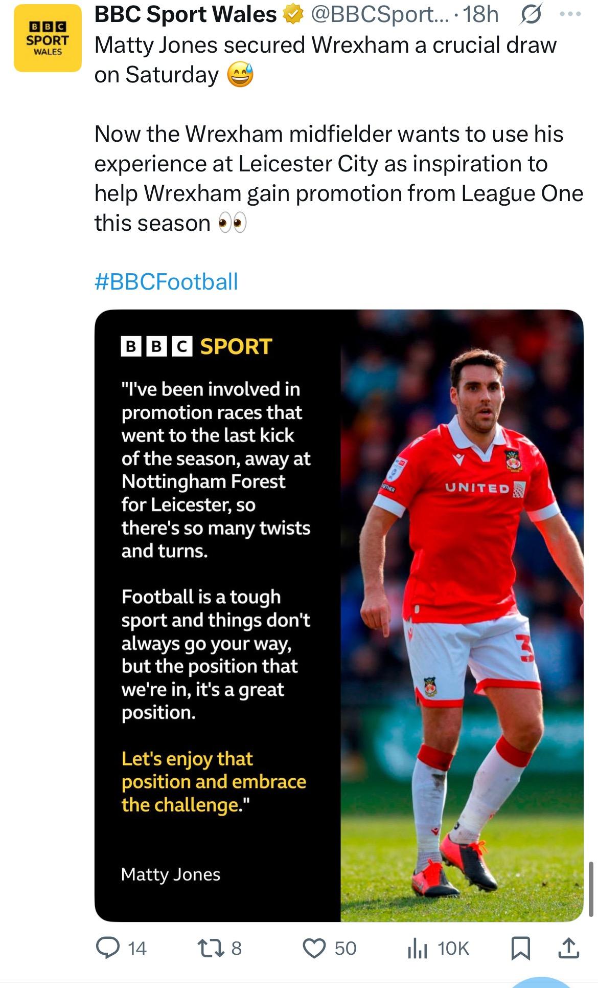 Matty James integrating at Wrexham. - Football Chat - OTIB - The ...