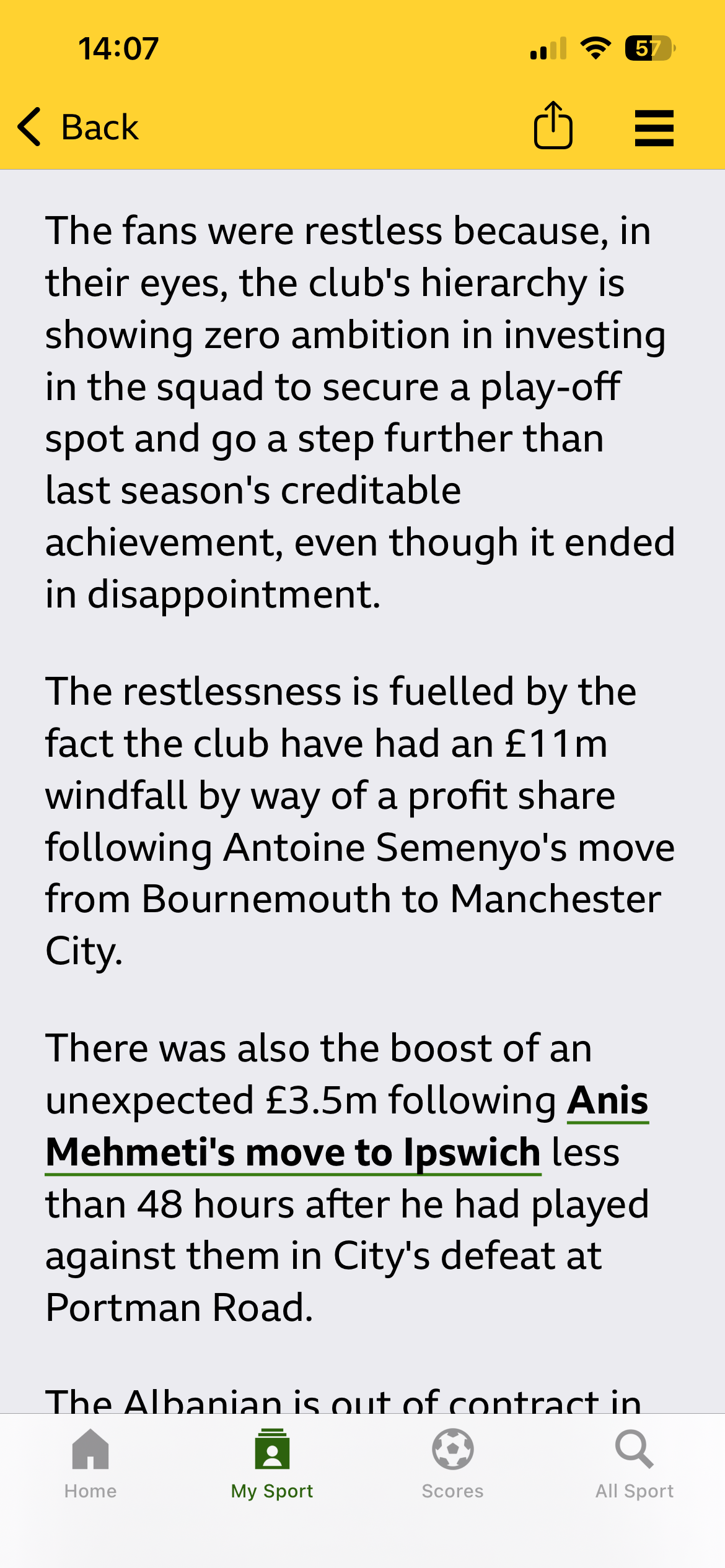What will satisfy you this week? - Football Chat - OTIB - The Bristol ...
