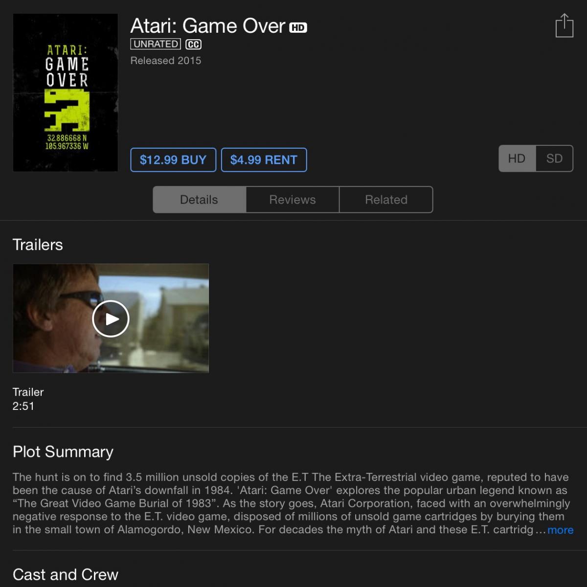 Atari: Game Over documentary is now available on iTunes! - Atari ...