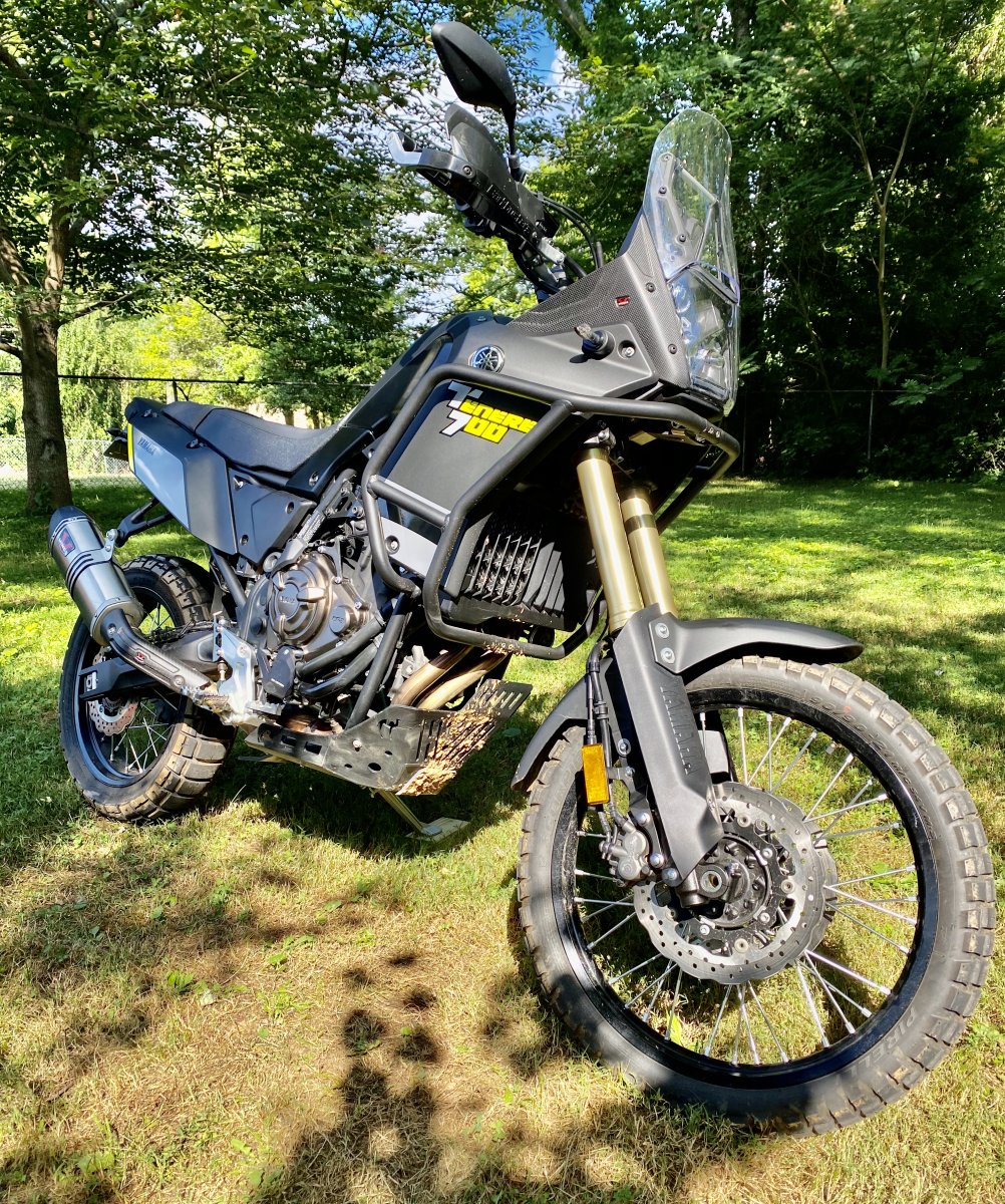 Rally suspension Installed 230+mm front and rear suspension. - Tenere ...