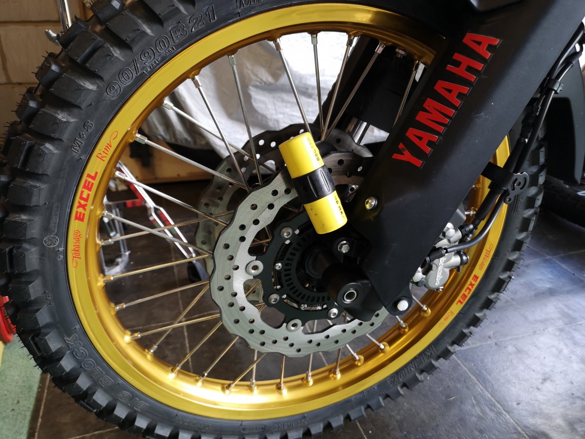New off road gold wheels. What do you think? - Page 2 - Yamaha Tenere ...