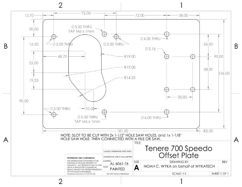 WykaTech Speedo Offset Dash Plate - Parts and upgrades reviews - Yamaha ...
