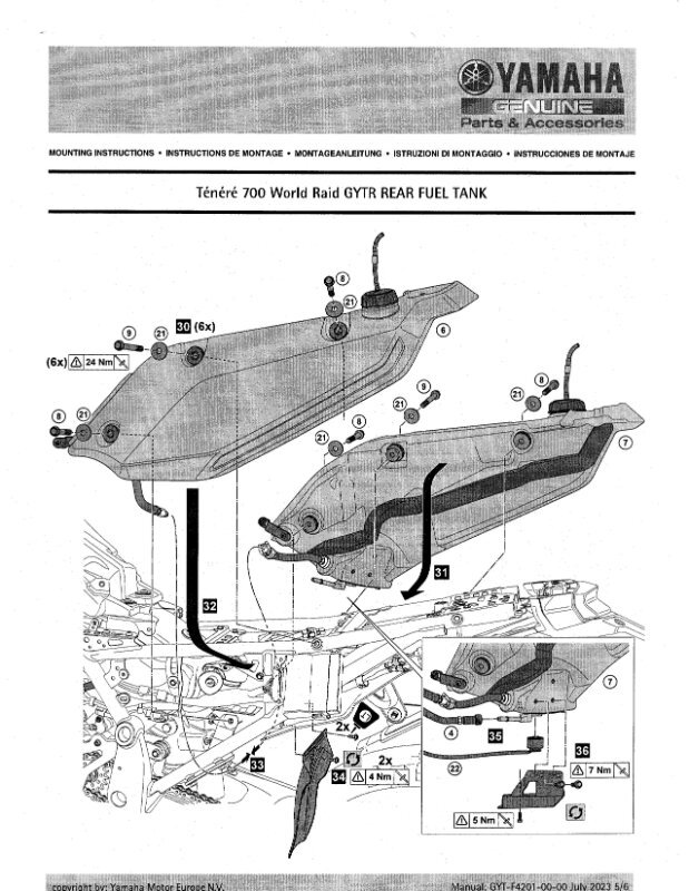 GYTR Rear Fuel Tank Install Log - Parts and upgrades reviews - Yamaha ...