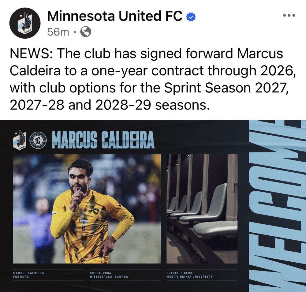 Marcus Caldeira - Men's National Teams - Canadian Soccer News