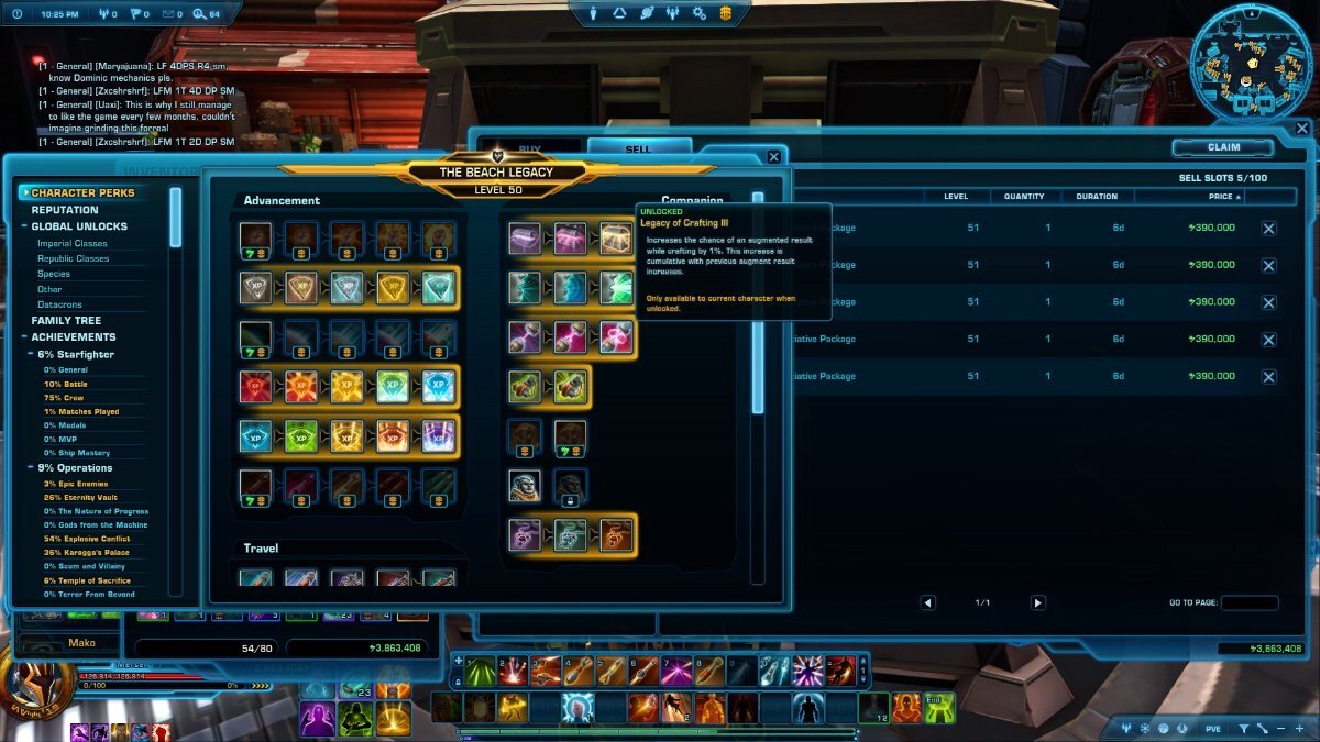 Items crafted with Augment slot looses it when listing them on GTN ...