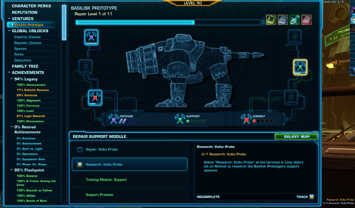 Basilisk Droid progress skill use Counter - Suggestion Box - SWTOR | Forums