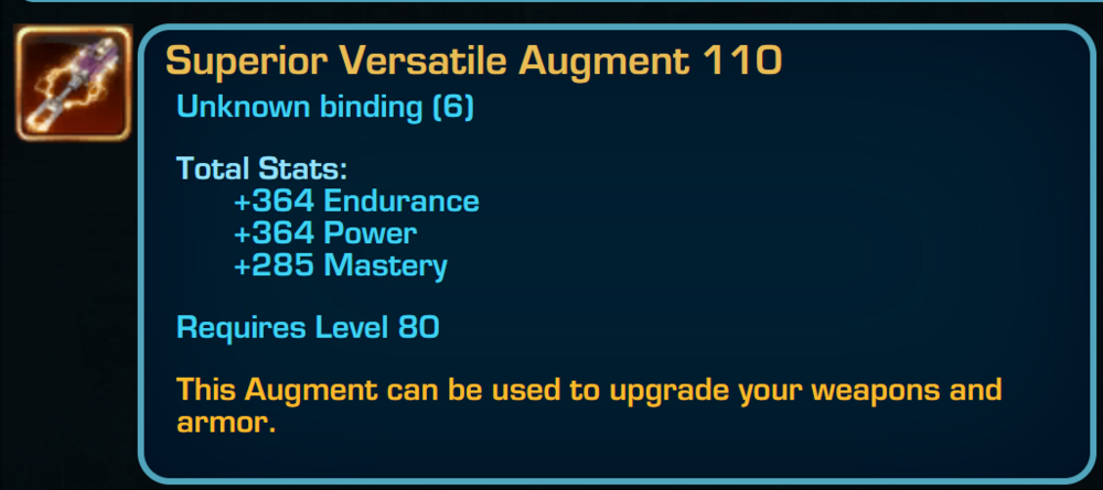 New Augments coming in Patch 7.6 - General Discussion - SWTOR | Forums