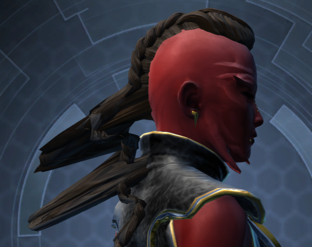 Hair bug, shaved sides middle braid (74 on sith pureblood, 81 on human ...