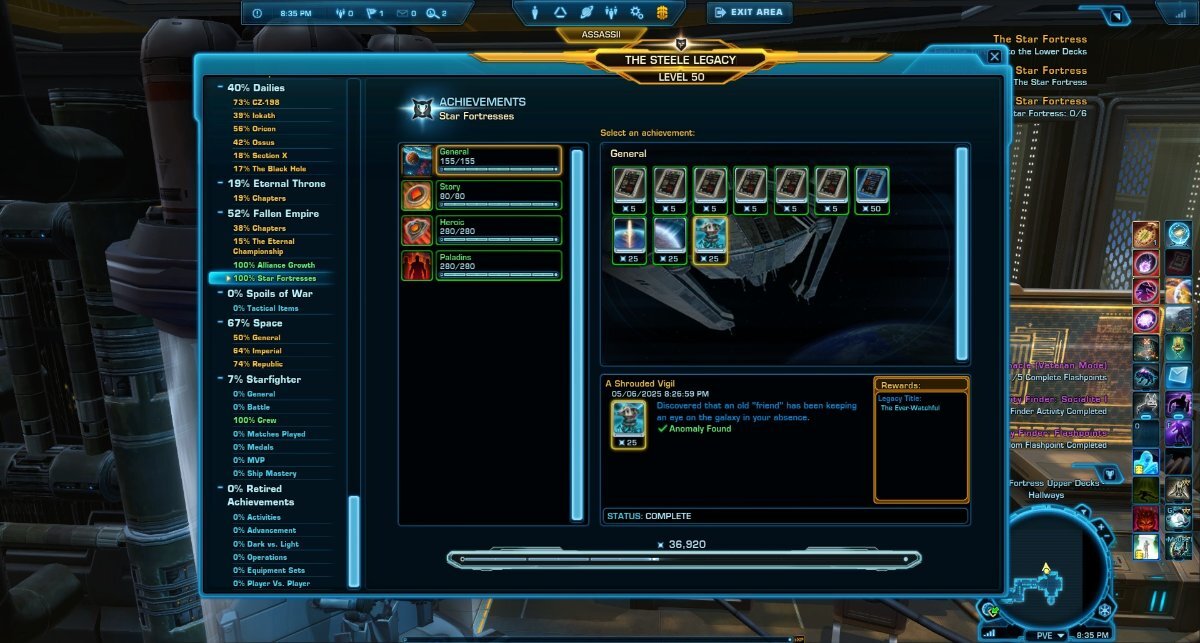 Star Fortress: A Shrouded Vigil (Hidden Ach) - Flashpoints, Operations ...