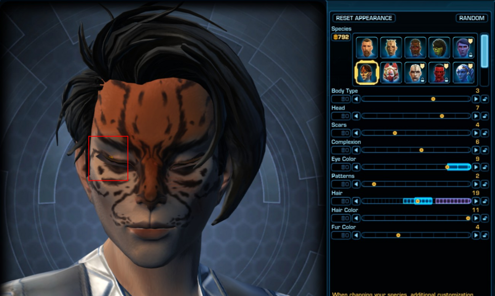 Eye clipping - Bug Reports - SWTOR | Forums