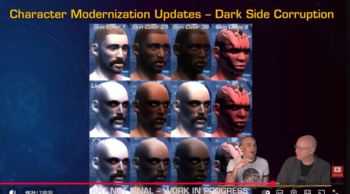 Please add old skin tones back to Dark Side Characters. - Page 2 ...