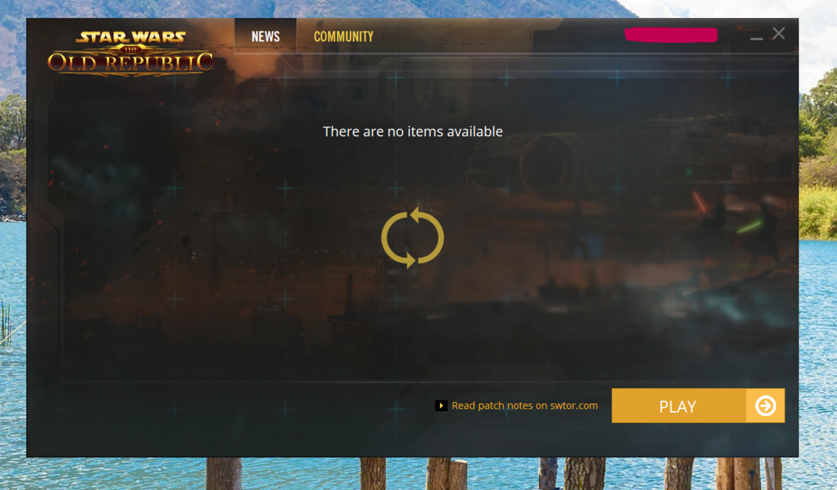 "There are no items available" message displayed on Game Launcher - Bug ...