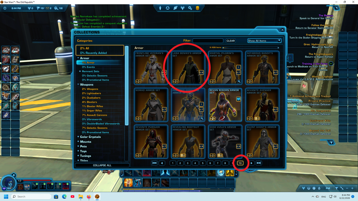 Lana's Armor set in Collections - General Discussion - SWTOR | Forums