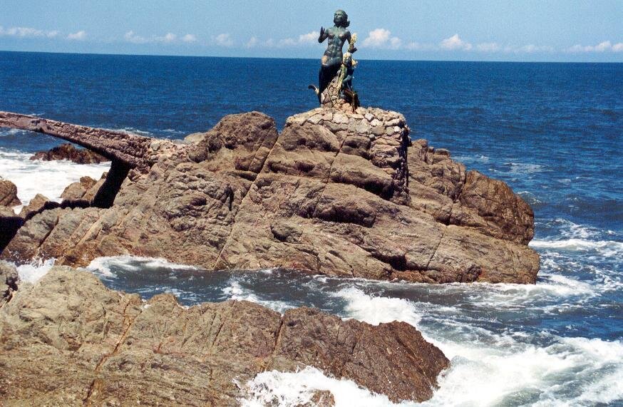 A mermaid (or something) on a rock in Mazatlan, Mexico - Uncategorized ...