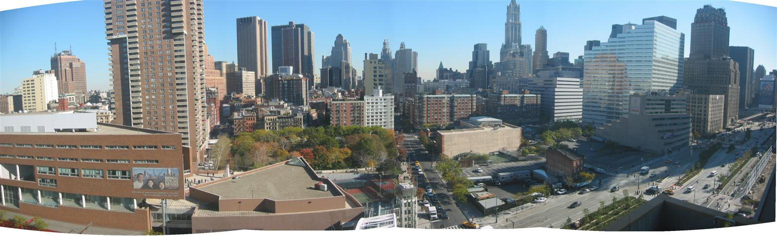 Chambers Street Panoramic, from 10th Floor, Stuyvesant High School ...
