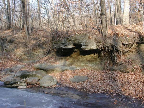 overhang in ledges state park winter - Uncategorized - Photo.net