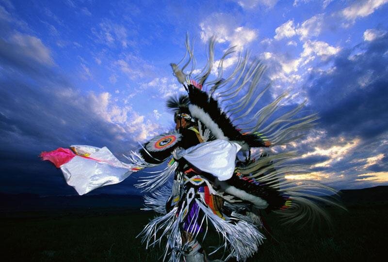 Shoshone Indian Dancer, Wind River Indian Reservation, Wyoming ...