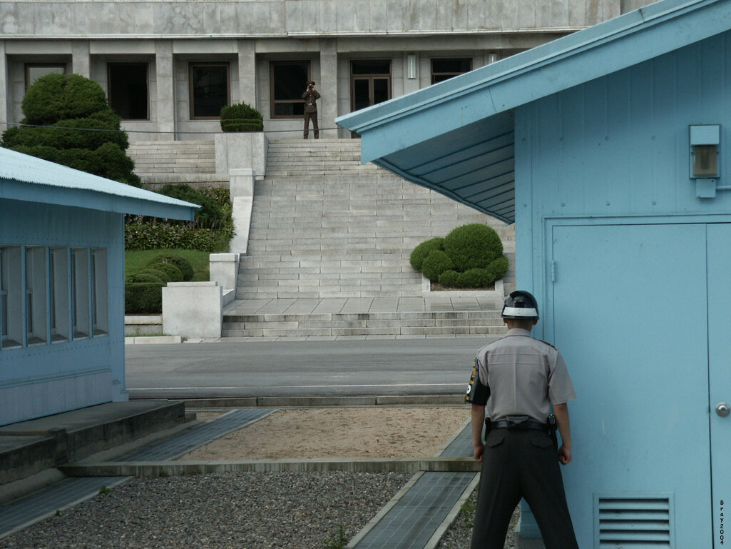 Demilitarized Zone (DMZ), South Korea (SK) This is a rare shot of a ...
