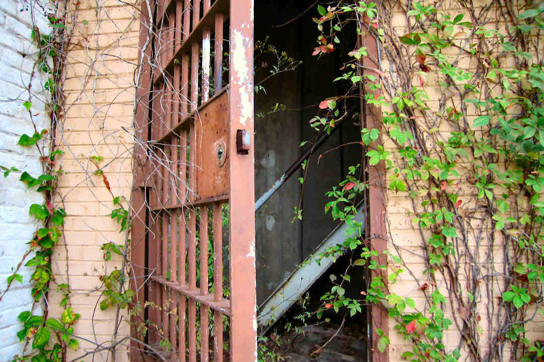 Guard tower door at old CCI prison. - Architecture - Photo.net