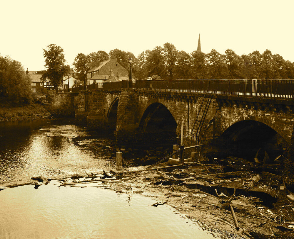 The Old Dee Bridge at high tide - Landscape - Photo.net