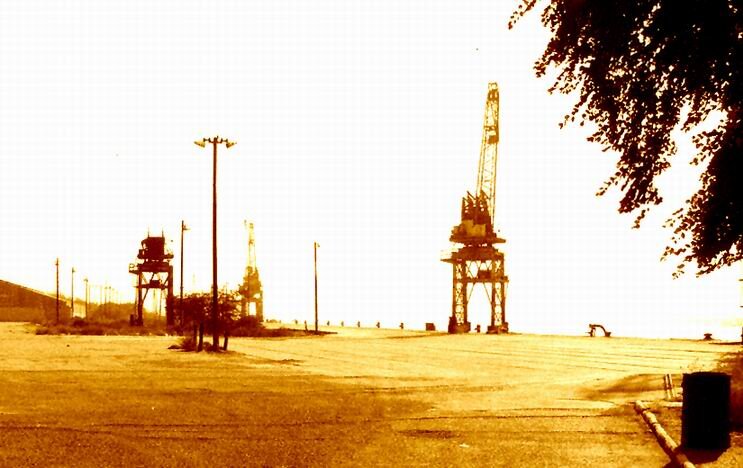 Abadan Harbor, abondoned after Iran-Iraq 8 years war, now military zone ...