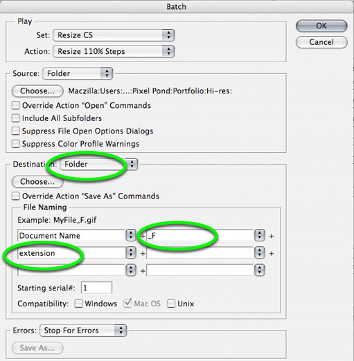 Batch Process, saving with different file names - The Digital Darkroom ...