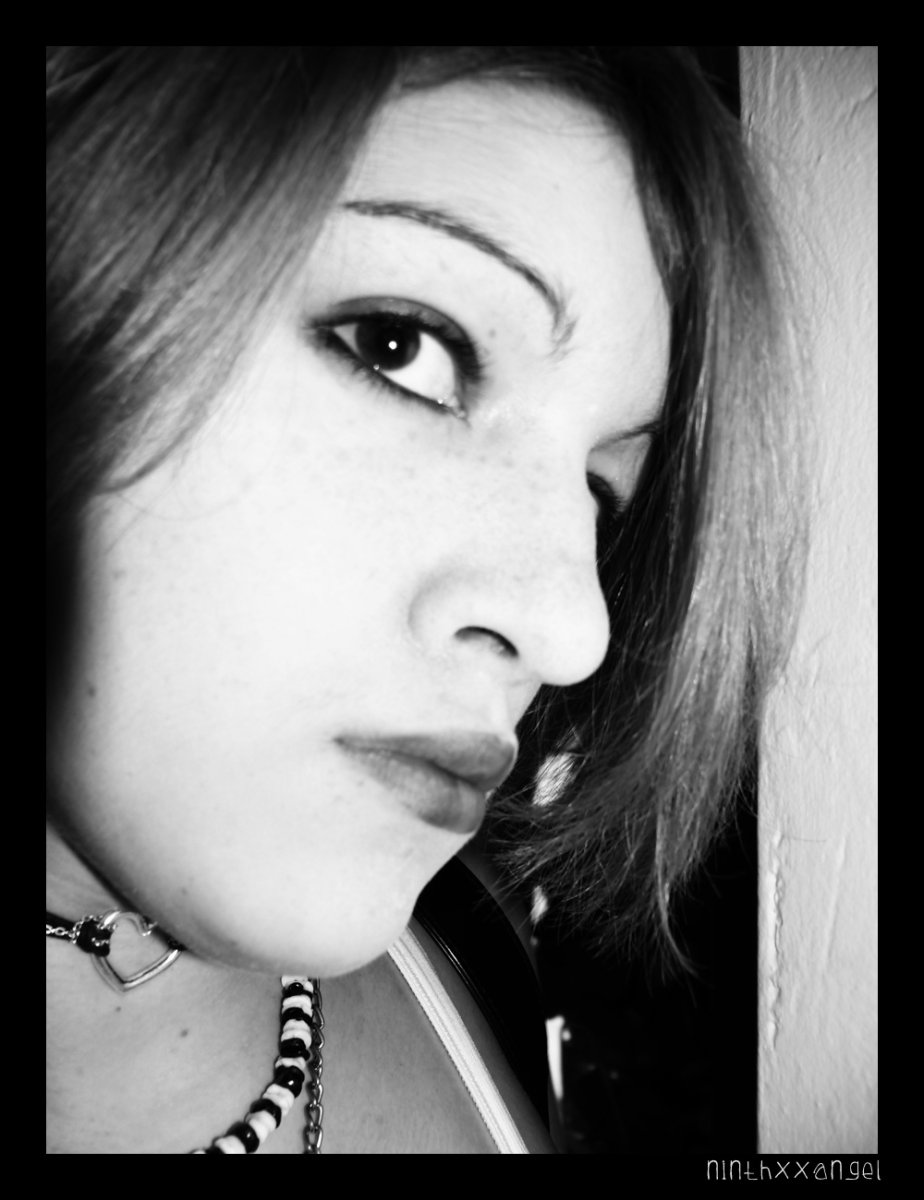 Self Portrait of my self. Just edited by turning it into black and ...
