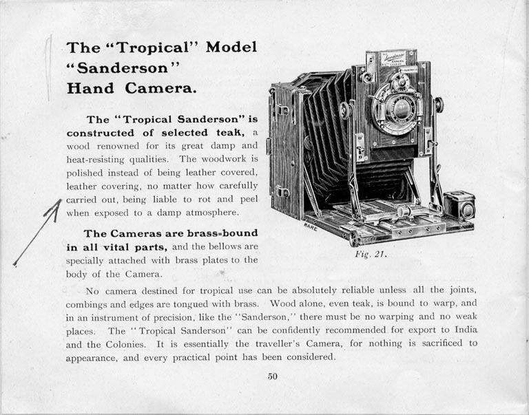 Sanderson Field Camera. - Classic Manual Film Cameras - Photo.net
