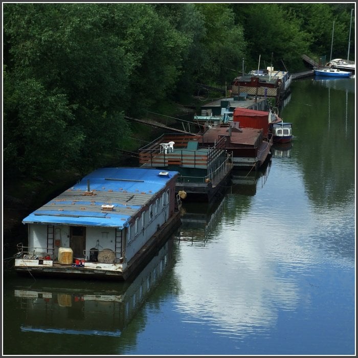 Barges On Canal - Landscape - Photo.net