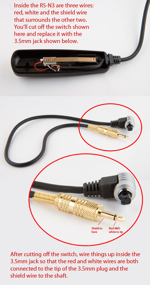 Build your own Pocket Wizard-to-N3 Cable - Canon EOS Mount - Photo.net