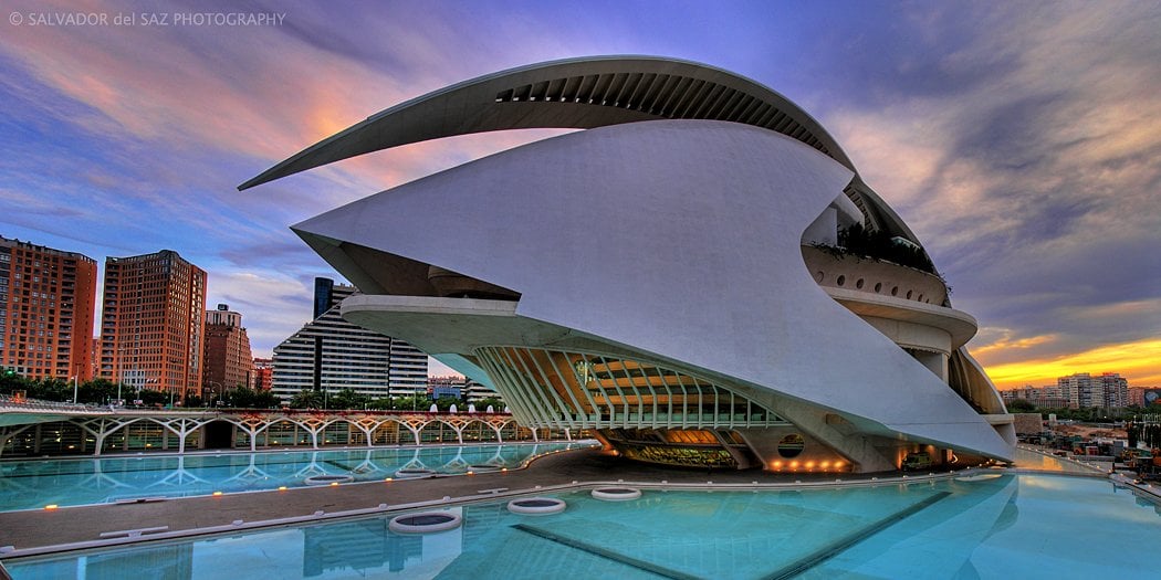 Panorama view of Valencia's Opera House - Architecture - Photo.net