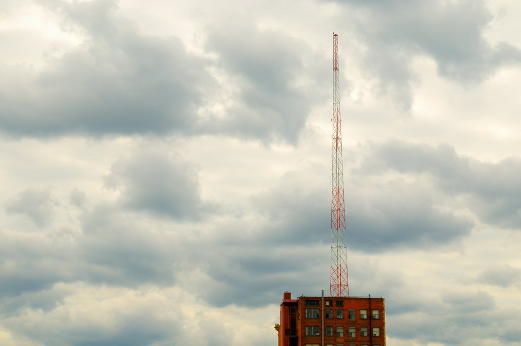 Downtown radio tower. - Landscape - Photo.net