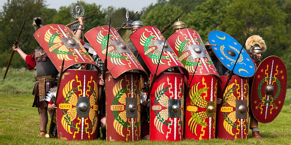 Roman Soldiers in Defence Position - Performing Arts - Photo.net
