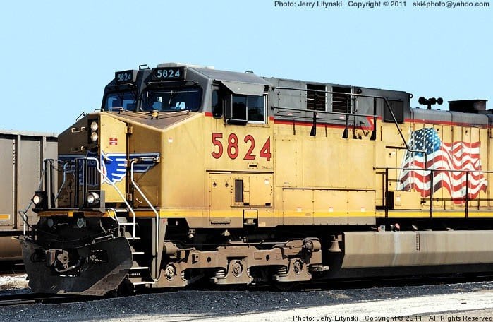 One of a 5-locomotive consist in the McDuffie Coal Termimal: Union ...