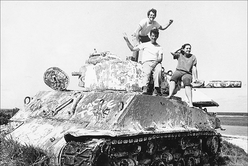 Anti-war activist William Davidon sits on Navy target on Culebra in ...