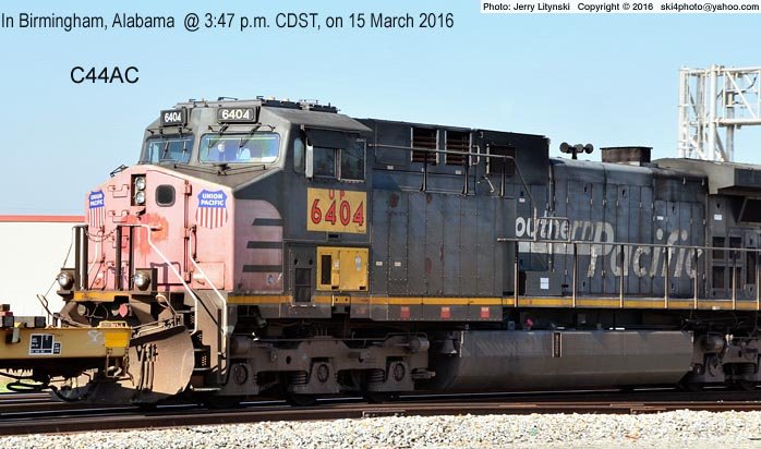 Union Pacific [UP] Engine No. 6404 (a old ex-Southern Pacific [SP ...
