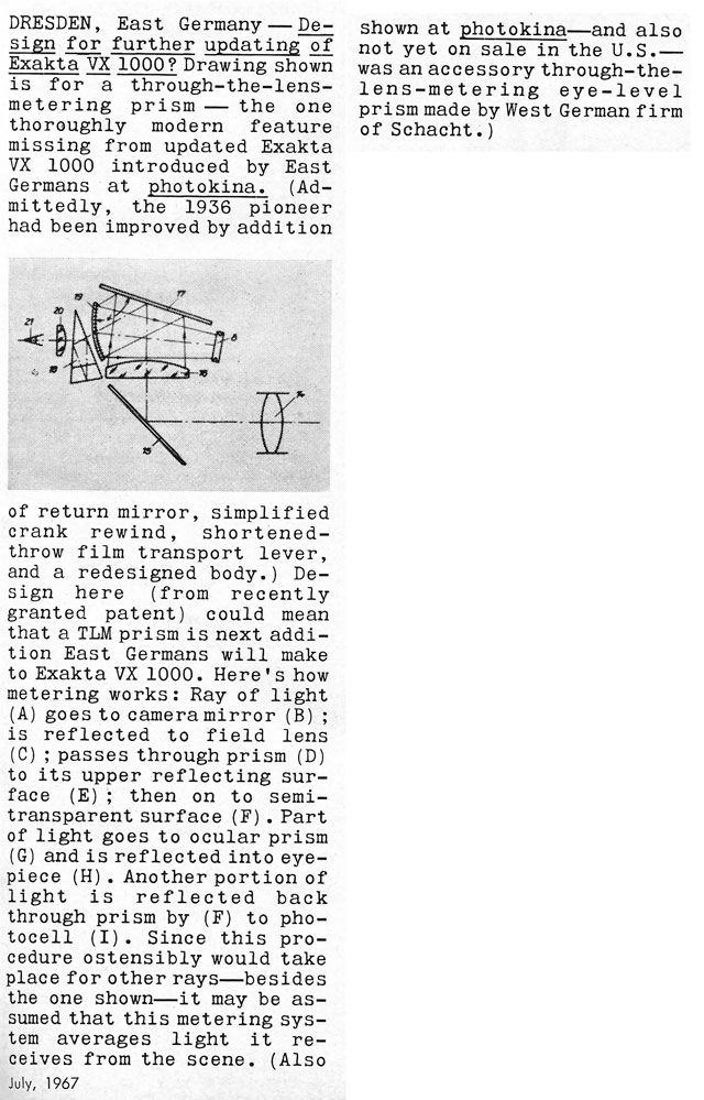 1968 Modern Photography's Top 47 Cameras - Classic Manual Film Cameras ...