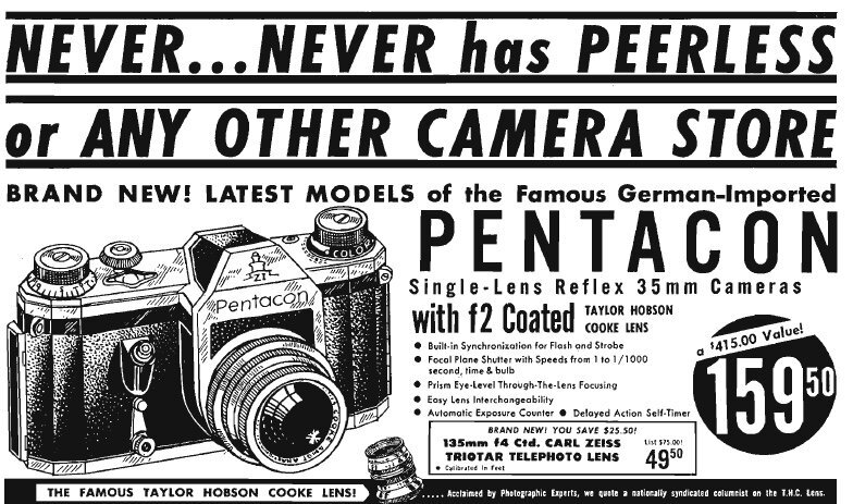 Pricing of the East German pentaprism Contax->Pentacon - Classic Manual ...