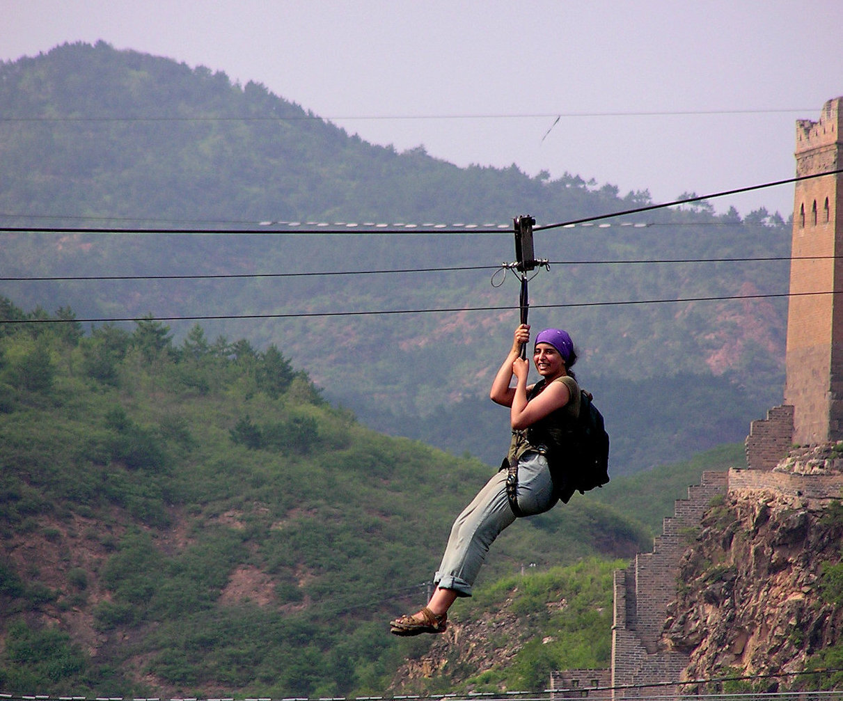 Zipline ,Great Wall of China.jpg - Sport - Photo.net
