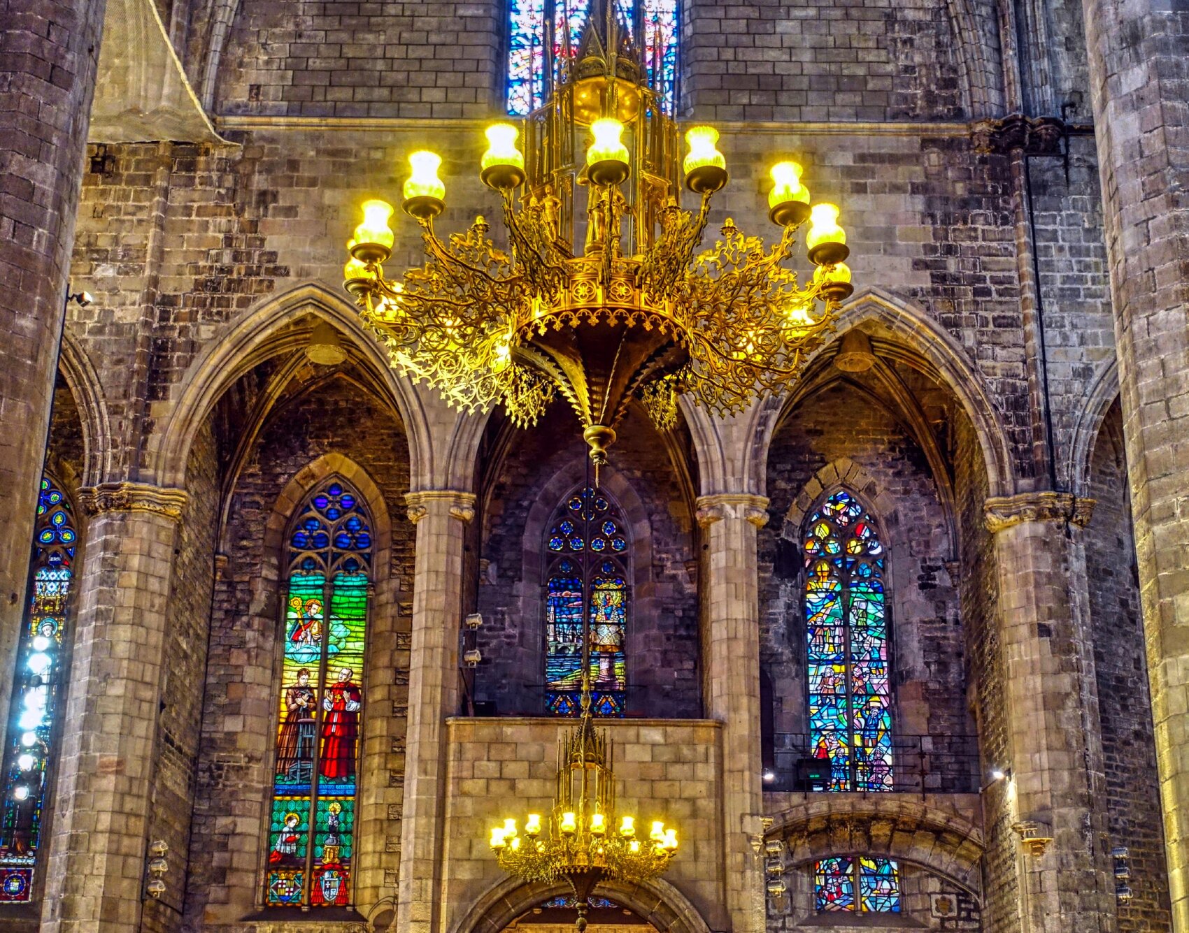 Barcelona - interior de Santa Maria del Mar - Barcelonès.JPG ...